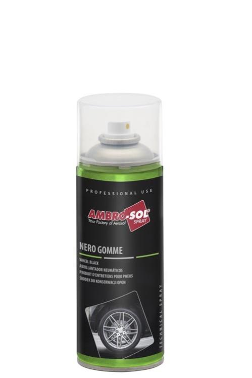LUCIDO SPRAY NERO GOMME PER PNEUMATICI AUTO 400ml AMBRO-SOL - ITALY | Leroy Merlin