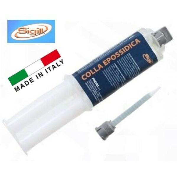 COLLA EPOSSIDICA EXTRA FORTE 25ml CON SIRINGA DOSATORE SIGILL MADE IN ...