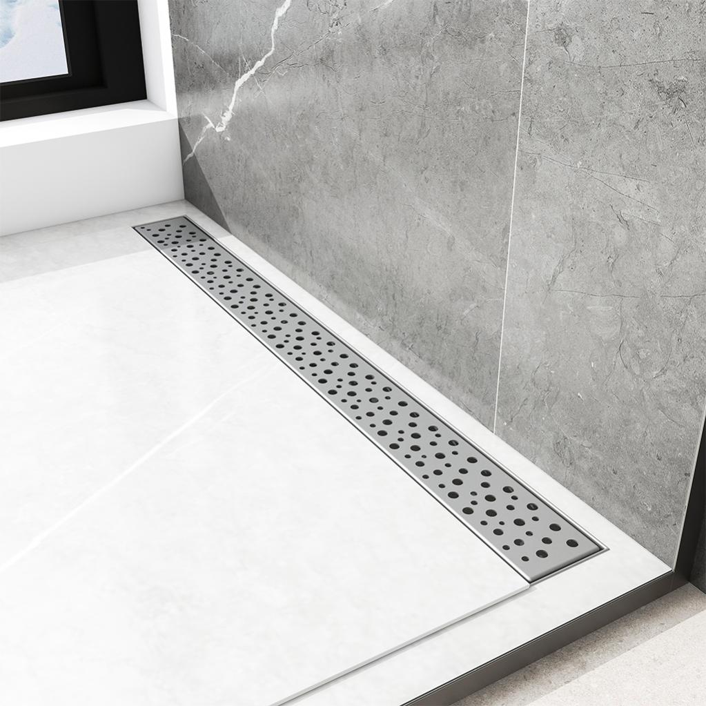 AICA ITALY Canaletta doccia canalina doccia 80cm per box doccia acciaio ...