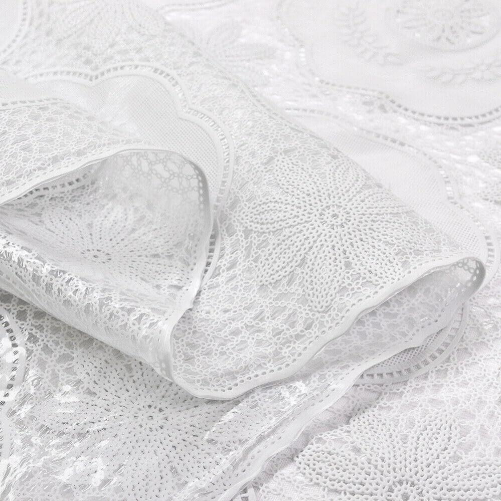 Tovaglia Plastificata Ricamata 137X140 cm Effetto Pizzo Ricamo 3D ...