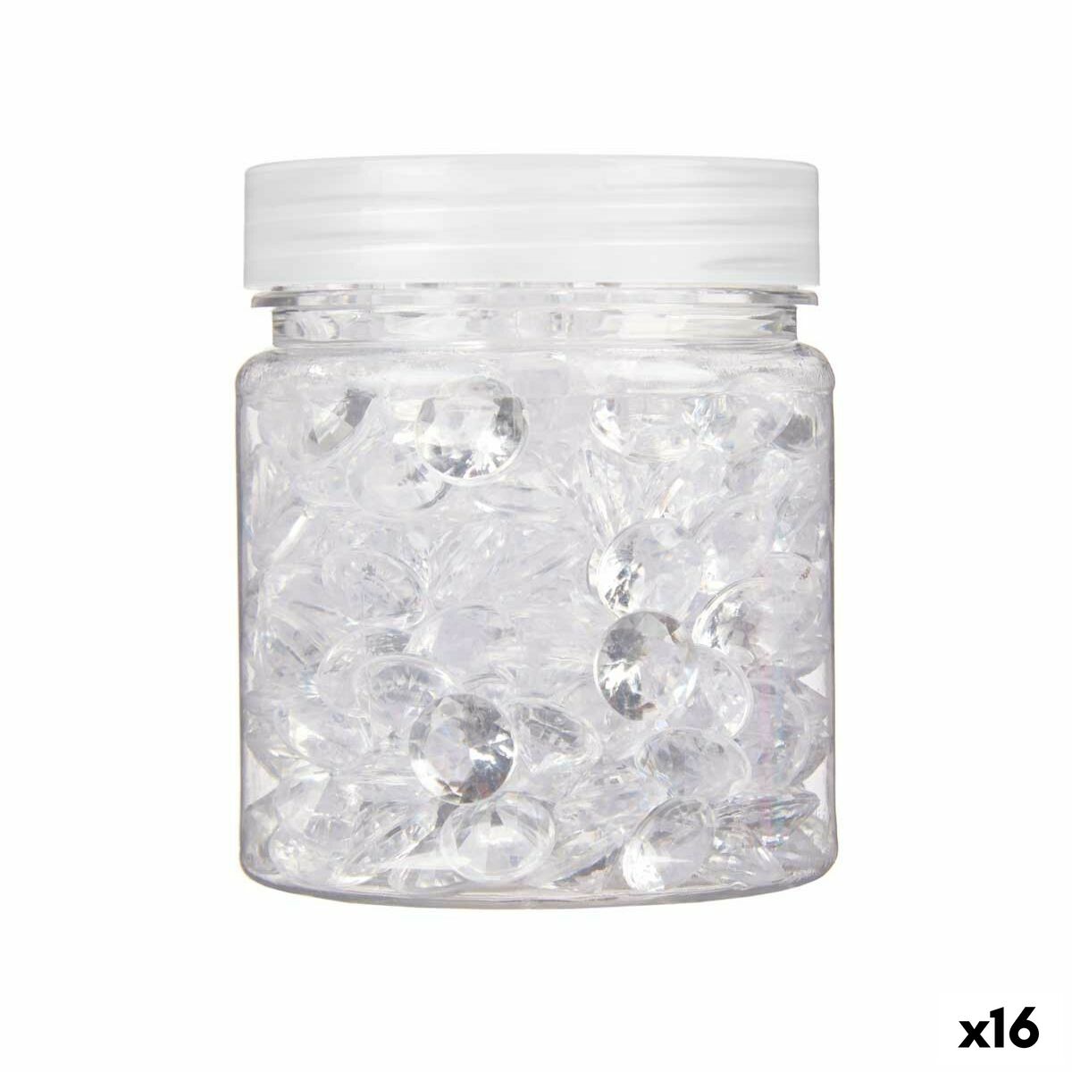 Pietre Decorative Diamante 150 g Trasparente Plastica 6,5 x 8 x 6,5 cm ...
