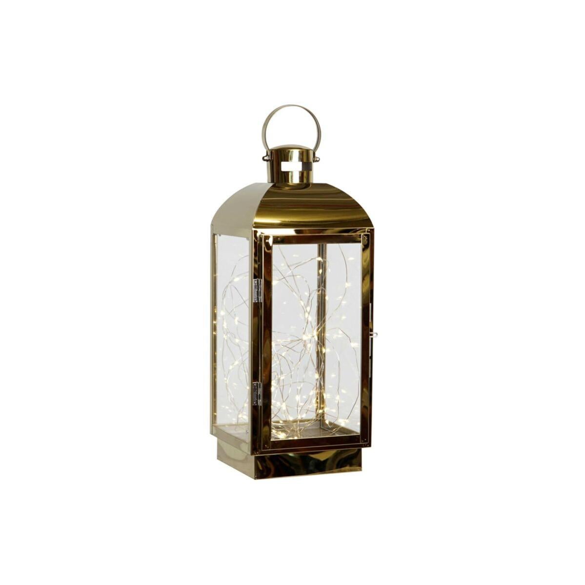 Farol DKD Home Decor Dorado Acero Inoxidable 15 x 14 x 36 cm | Leroy Merlin