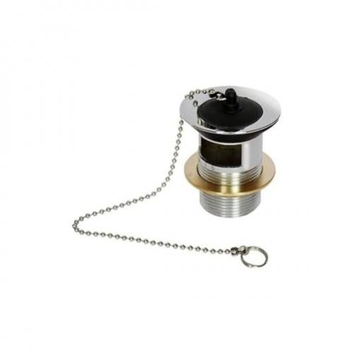 PILETTA PER LAVABO E BIDET In ottone cromato da 1 con TROPPO PIENO ...