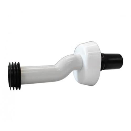 CANOTTO BIANCO PER CONNESSIONE CASSETTA DA INCASSO A WC decentrato ...