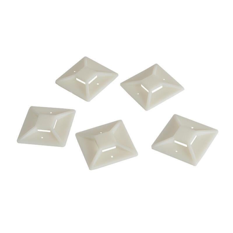Fascette fermacavi Logilink in abs 100 pezzi autoadesive 4x4cm | Leroy ...