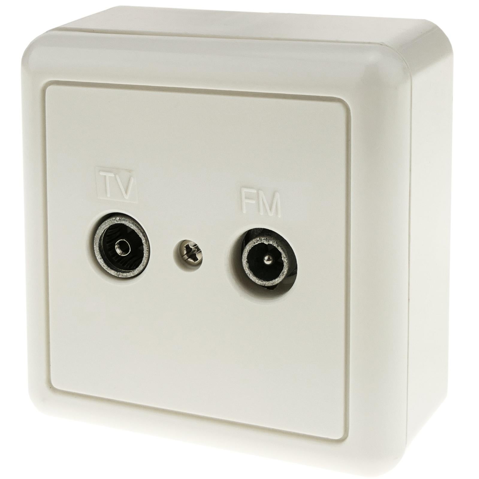 Prise d'antenne de surface avec TV mâle et femelle + connecteur coaxial ...