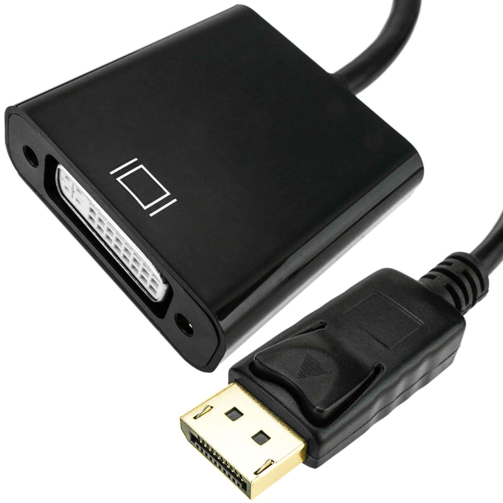Adaptateur avec connecteur DisplayPort mâle vers connecteur DVI-D ...