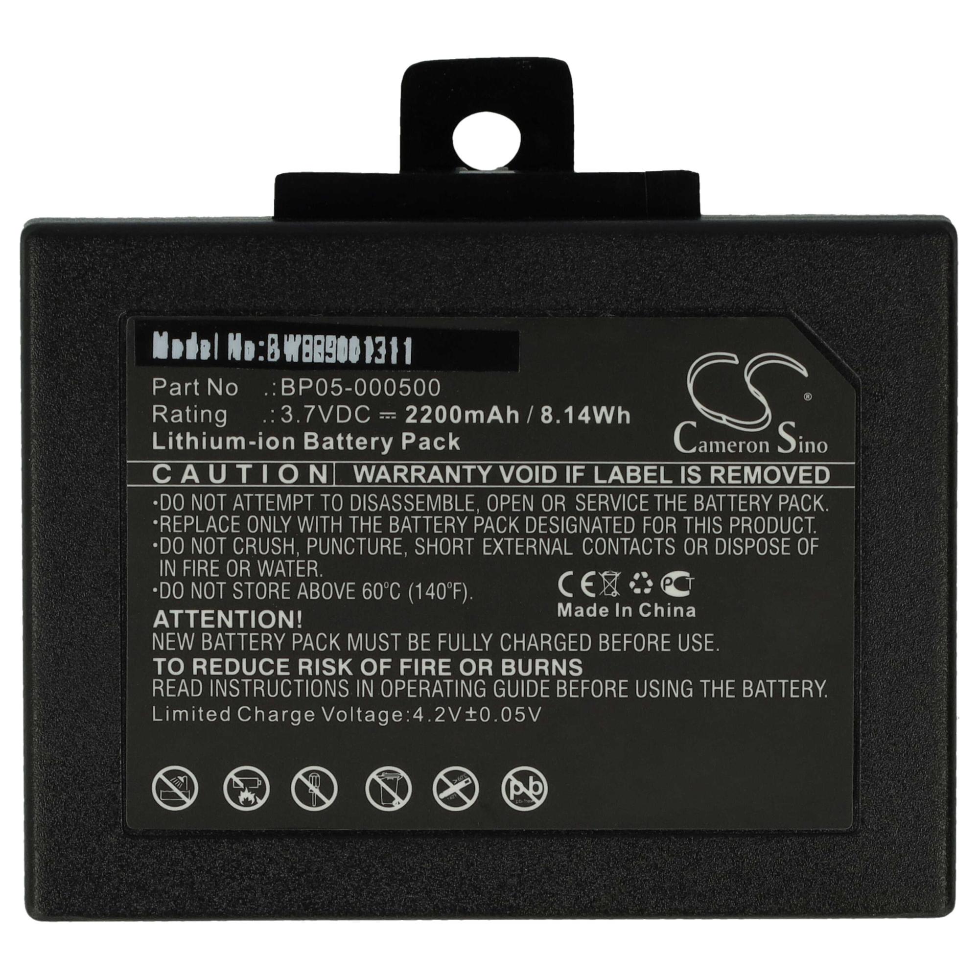 Vhbw Batterie remplacement pour Opticon 02-PHL7-11470, BP-08-00040A2810-000001-00, BP05-000500 ...