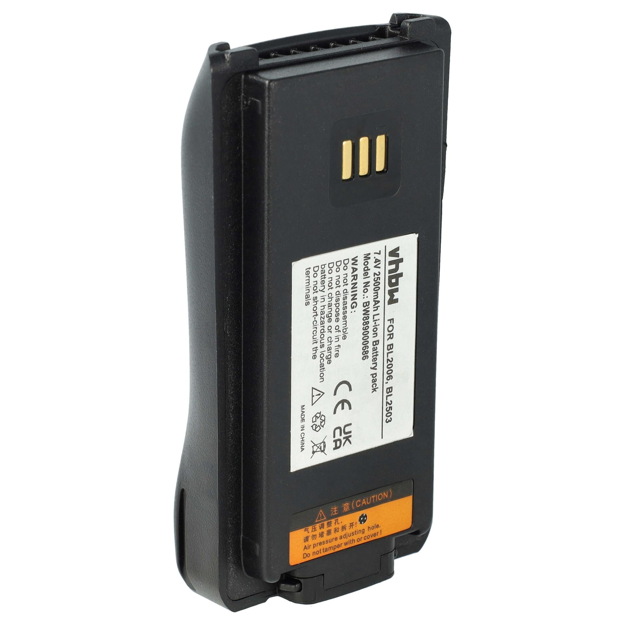 Vhbw Batterie remplacement pour Hytera BL2503, BL2008, BL2006, BL3001 ...