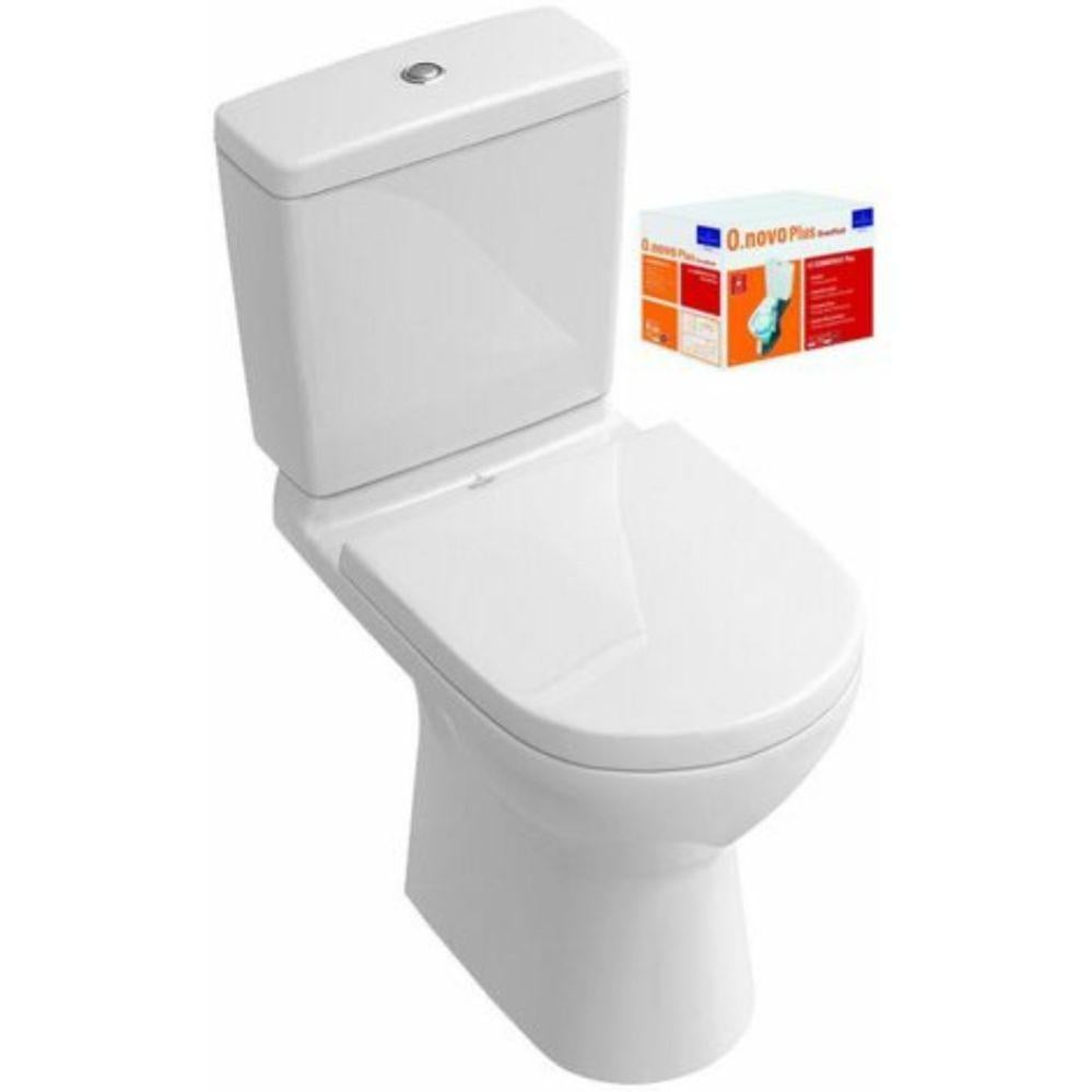 Pack WC Villeroy & Boch O. Novo plus Ovale sortie horizontale Blanc ...