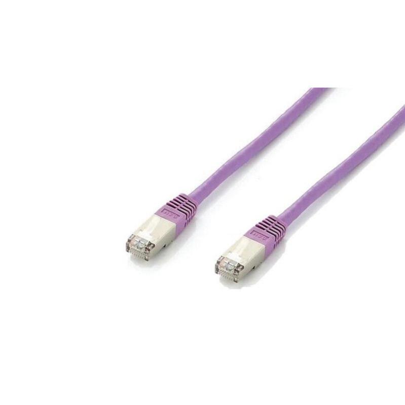 Equiper c ble r seau cat6a s/ftp 2xrj45 10,00m violet lszh polybeutel | Leroy Merlin