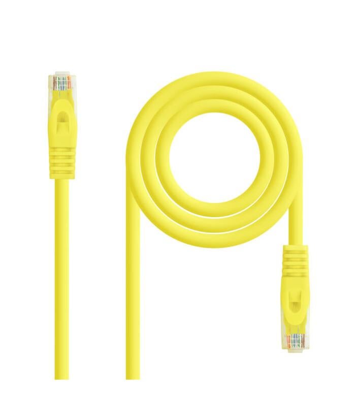 Cordon de raccordement de c ble r seau Nanocable rj45 lszh cat.6a utp awg24, jaune, 1.0 m ...