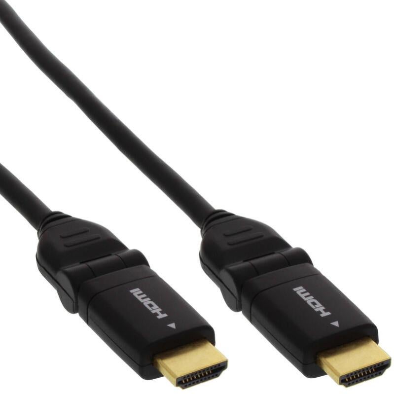 C ble connecteur HDMI coud 180 Ethernet 2 m noir | Leroy Merlin