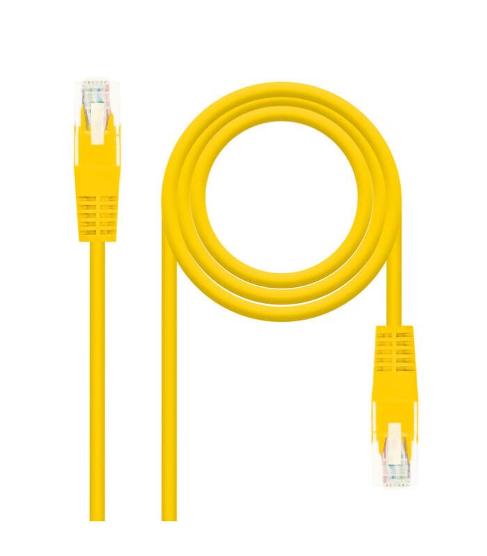 C ble r seau Nanocable rj45 cat.5e utp awg24 jaune 0,5 m 10.20.0100-y | Leroy Merlin