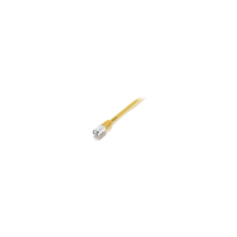 Equiper c ble r seau cat5e sf/utp 2xrj45 15,00m jaune | Leroy Merlin