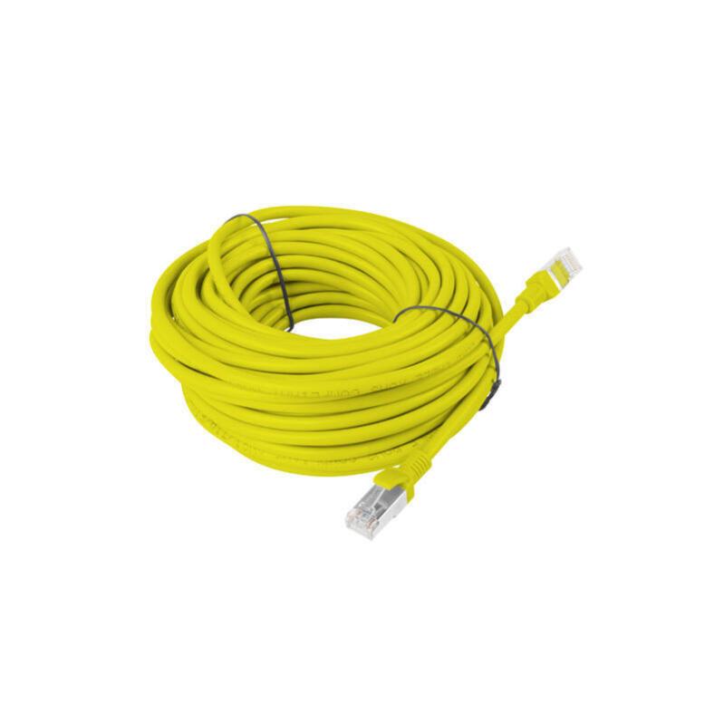 C ble r seau blind Lanberg pcf5-10cc-1500-y,rj45,ftp,cat 5e,15m,jaune | Leroy Merlin