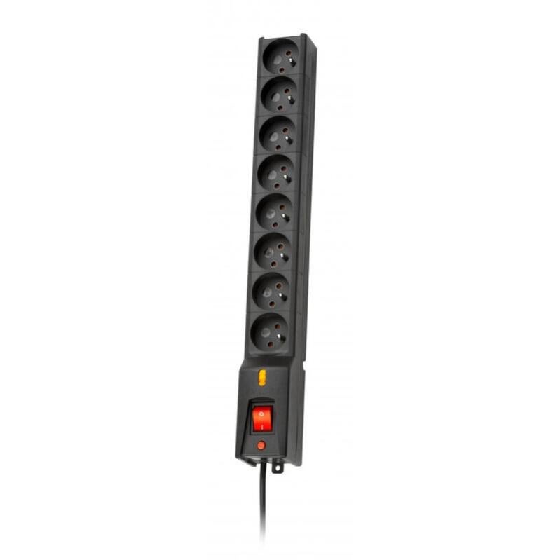 Lestar lx 810 ga 1.m socle multiple 1,5 m 230 prises ca int rieur noir ...