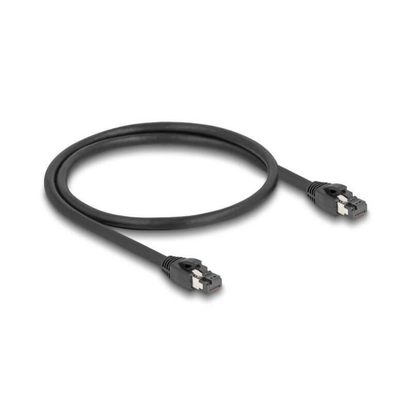 Delock 80232 c ble r seau rj45 cat.8.1 s/ftp, 50 cm jusqu' 40 gbps, noir | Leroy Merlin