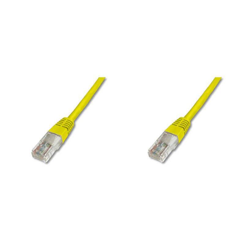 C ble r seau Digitus premium cat 5e utp 1,5 m jaune | Leroy Merlin