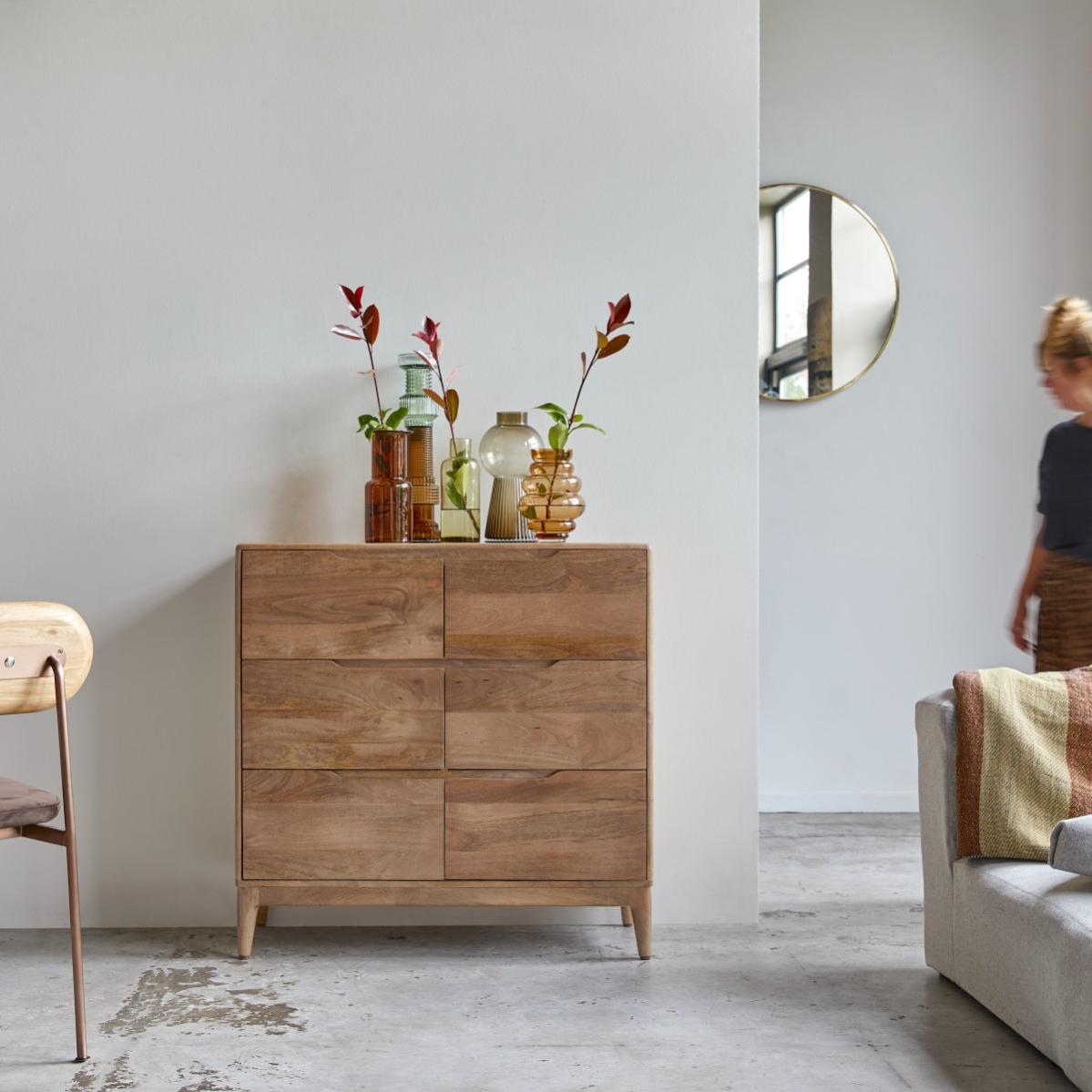 Tikamoon Commode de rangement en manguier massif Gabrielle | Leroy Merlin