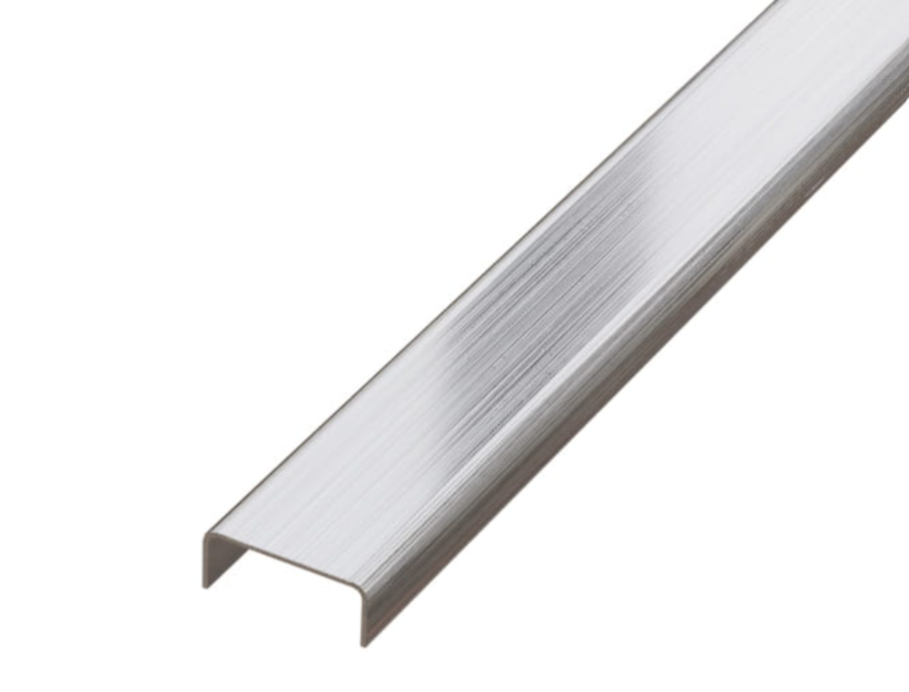 Perfil C en acero inoxidable rectificado oro satinado - 2440mm X 20mm x ...