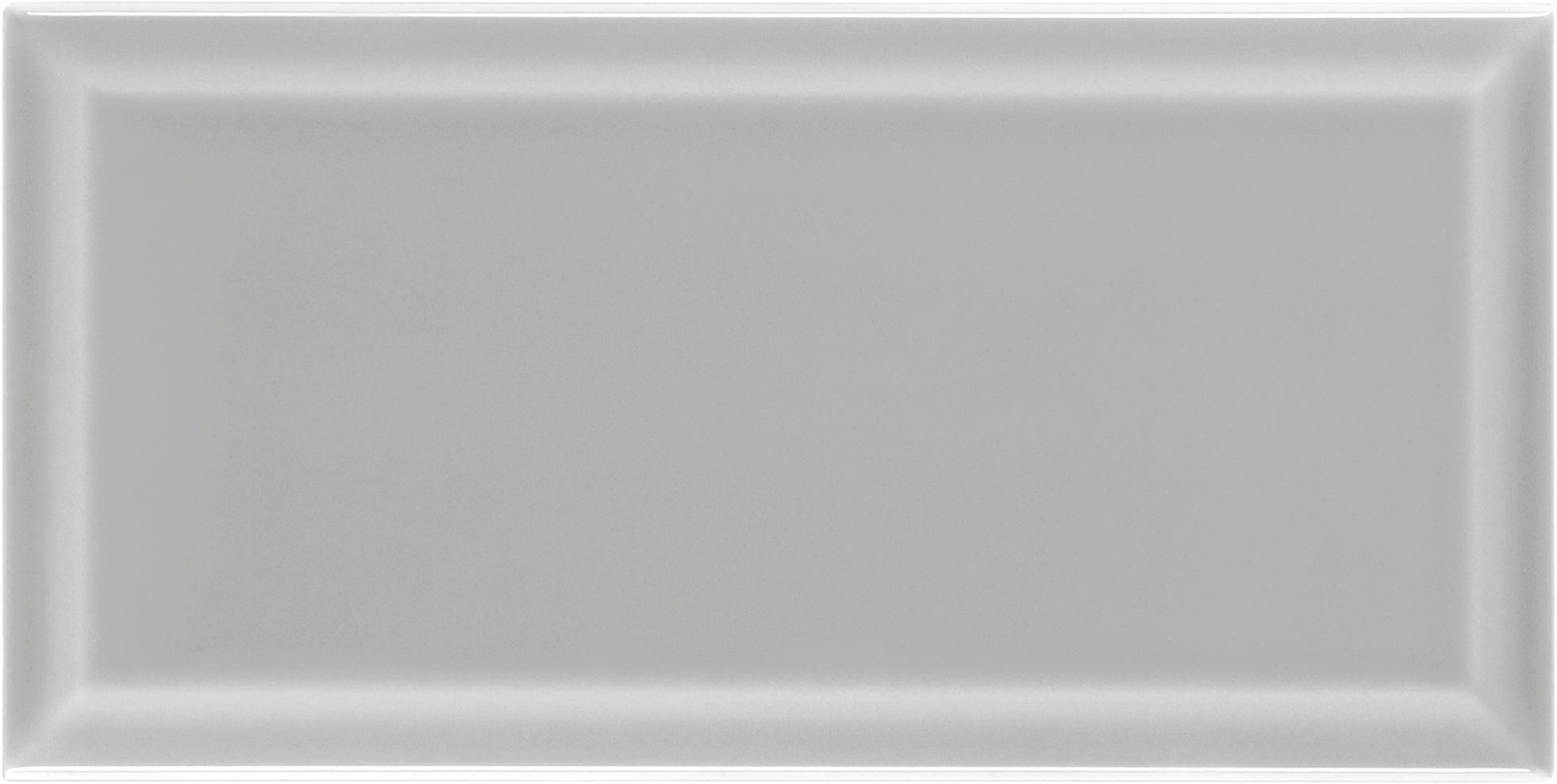Azulejo cerámico Brillante CERAGNI BISELADO Metro Gris 600 | 7,5x15 (caja con 44 unidades = 0,5 ...
