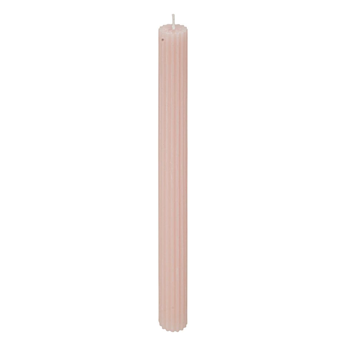 Bougie bâton "Demi" en coton H26cm rose - Atmosphera créateur d ...