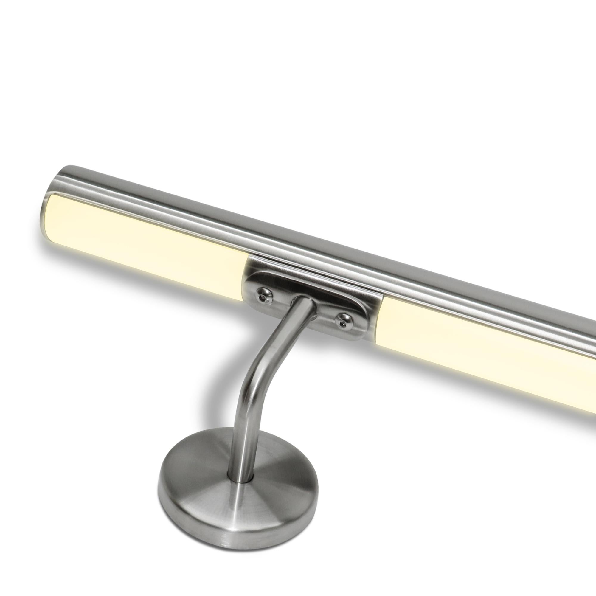 INOXLM Corrimano per scale in acciaio inox 120 cm diam. 42,4 mm ...