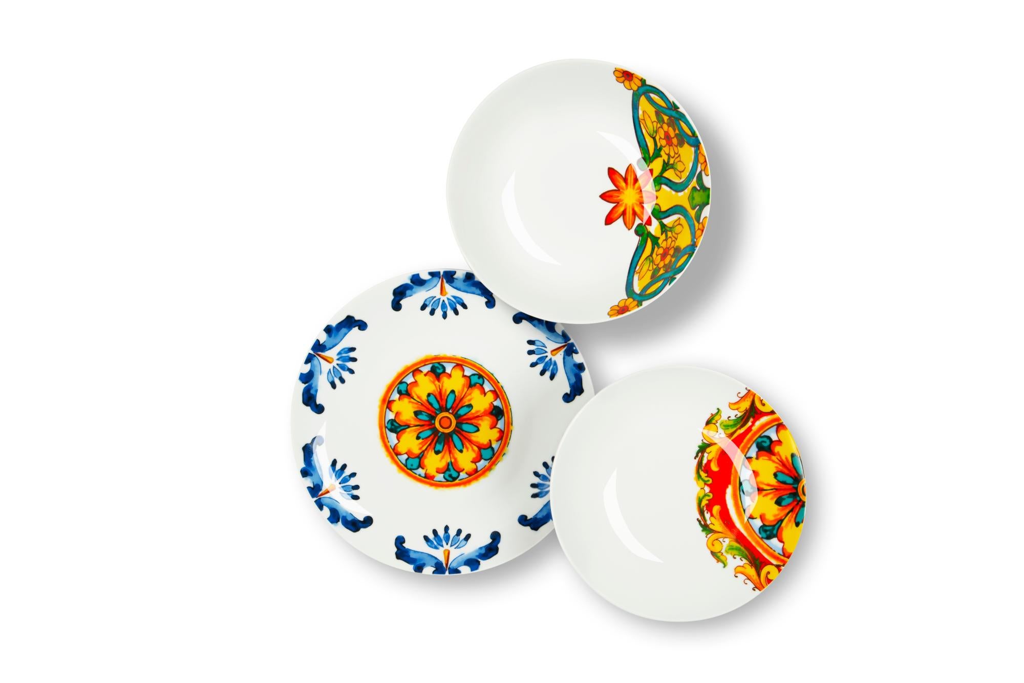 Excelsa servizio 18 piatti Messina porcellana multicolor | Leroy Merlin