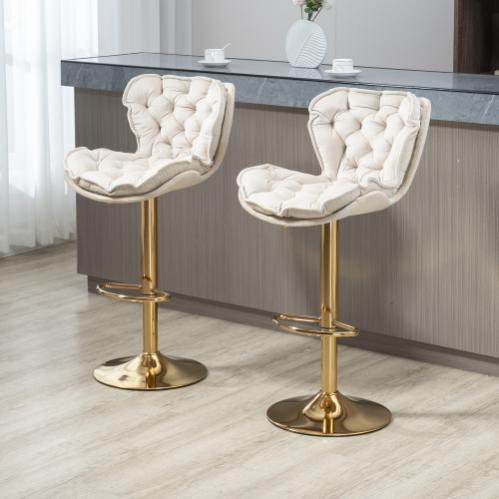 Chaises de bar pivotantes (Ensemble de 2) – Chaises réglables en ...