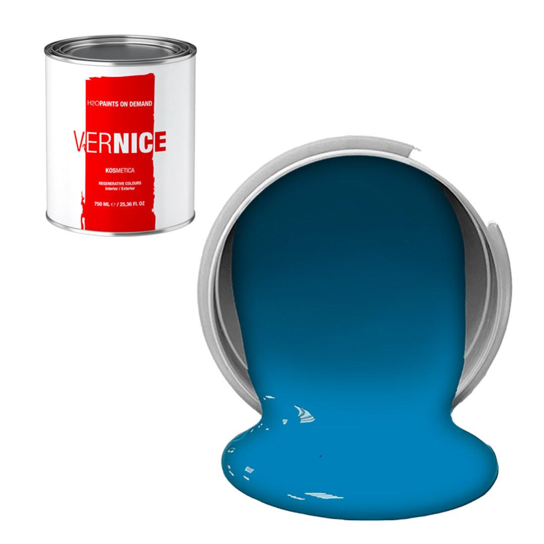 VERNICE KOSmetica pittura acrilica ultracoprente per interni - ecologica e igienizzante Azzurro ...