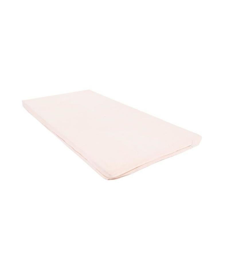 COTTON WOOD Futon Mousse déhoussable uni - 60x120x4 cm - Rose pastel ...