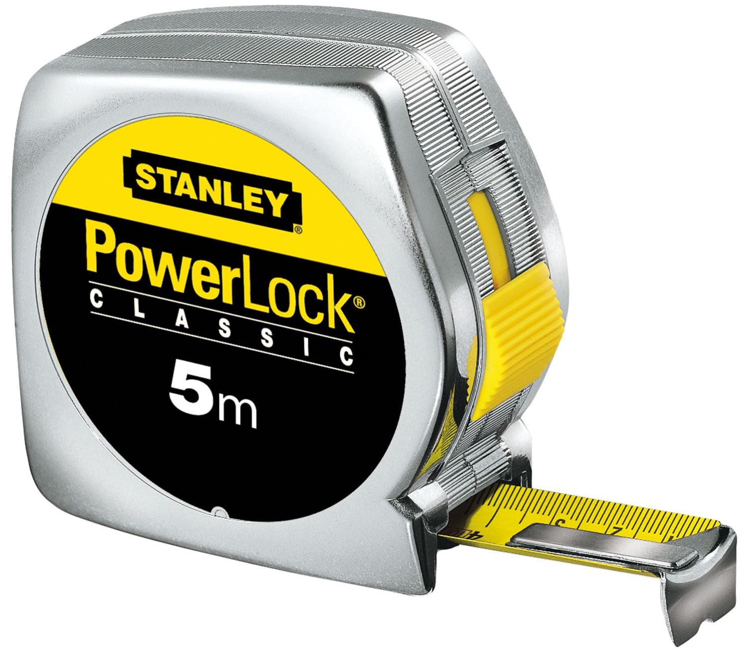 Metro misuratore 5 mt - Flessometro Stanley Powerlock | Leroy Merlin
