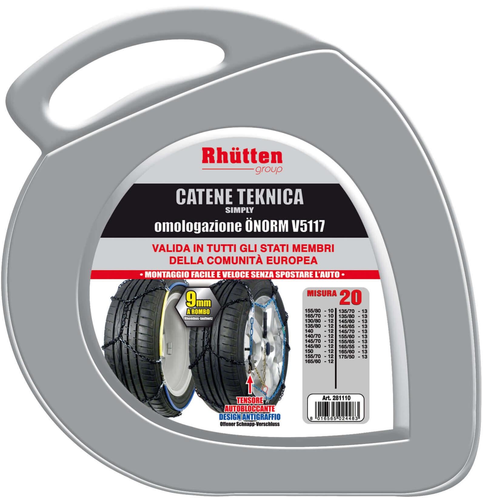 CATENE NEVE TEKNICA-SIMPLY 9MM.GRUPPO 40 | Leroy Merlin