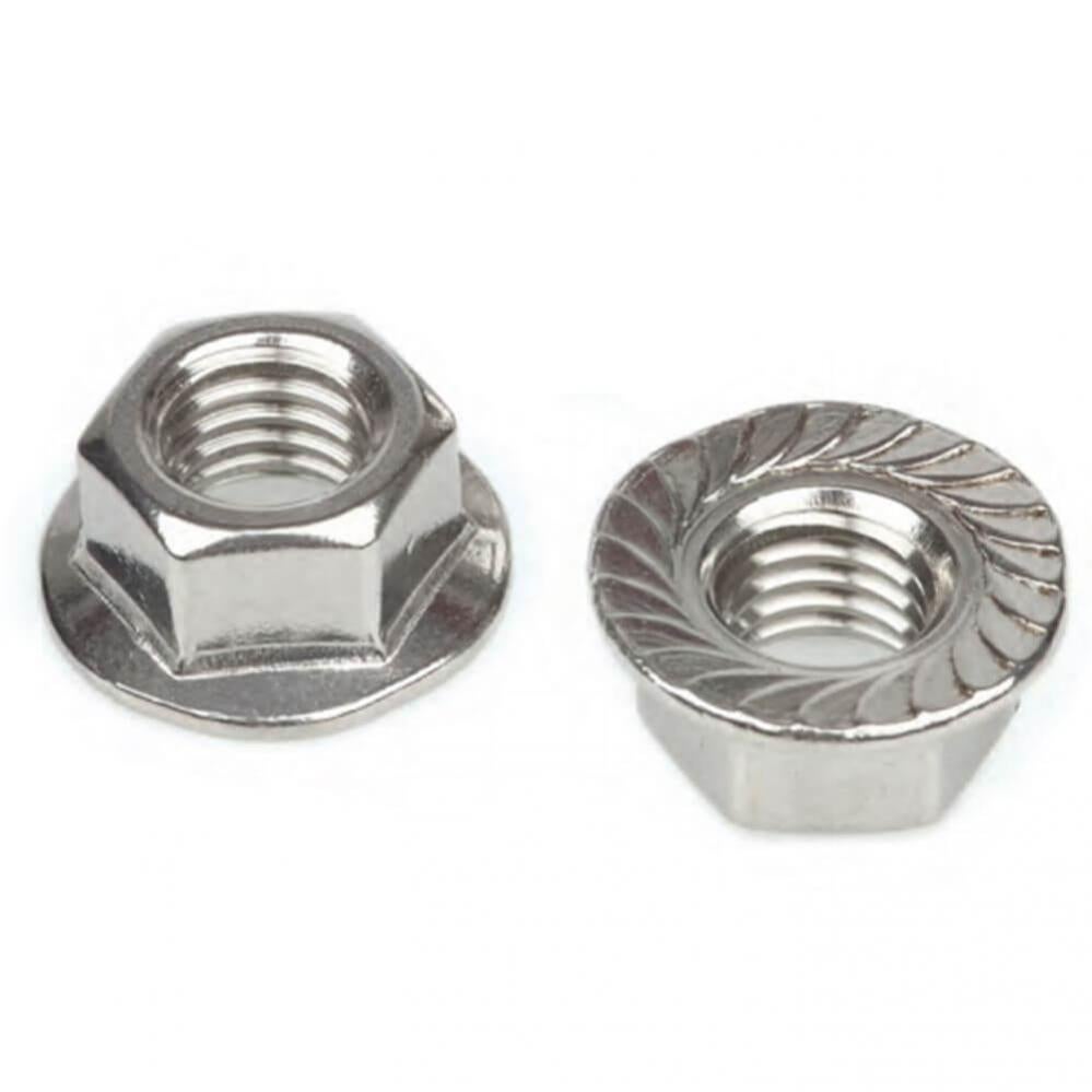 DADO FLANGIATO ZIGRINATO M5 INOX A2 PZ.14 | Leroy Merlin