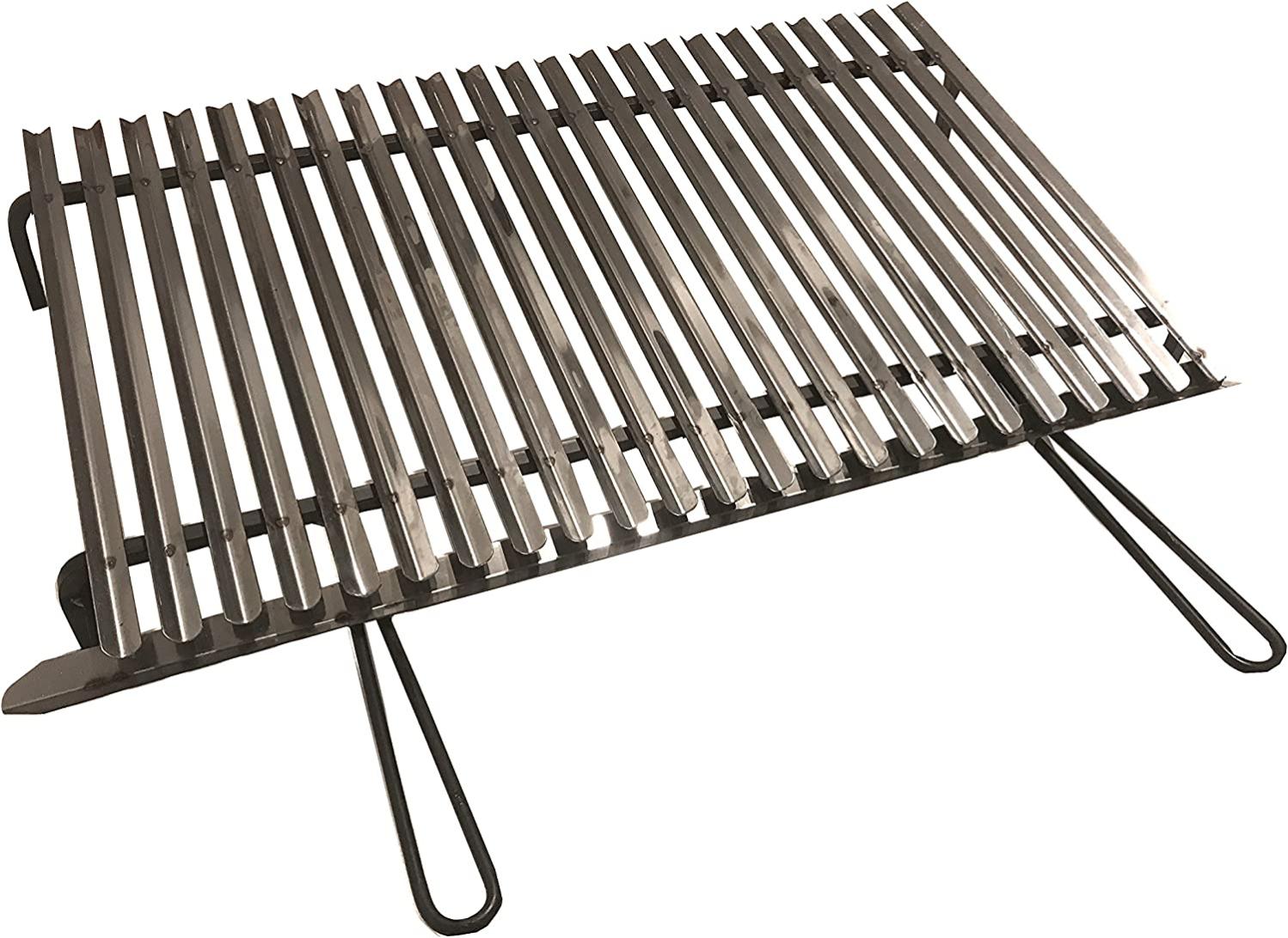 GRATICOLA GRIGLIA ACCIAIO INOX 80x50 PER BARBECUE | Leroy Merlin
