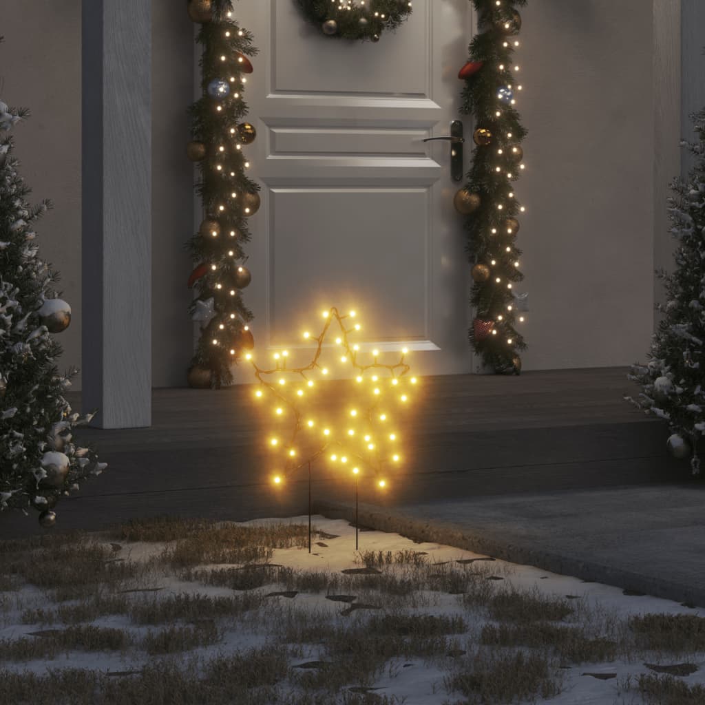 Maison Exclusive - Decorazioni Luminose Natalizie Picchetti 3pz Stella 50LED 29cm | Leroy Merlin