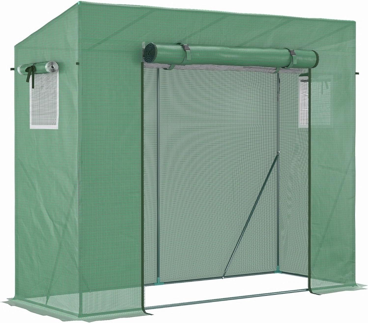 Serre de jardin, serres de jardin d'hiver, 200x77x148-169cm, acier ...