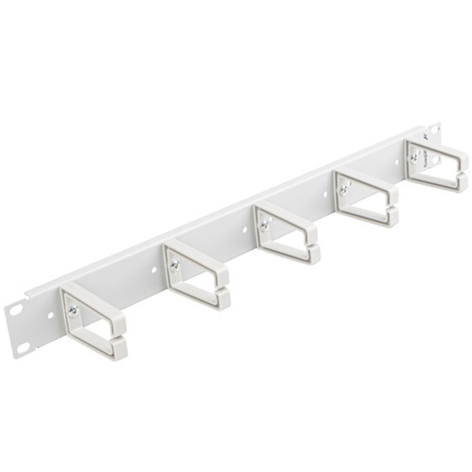 Pannello passacavi per armadio rack 19" bianco con 5 anelli 1U Lanberg ...