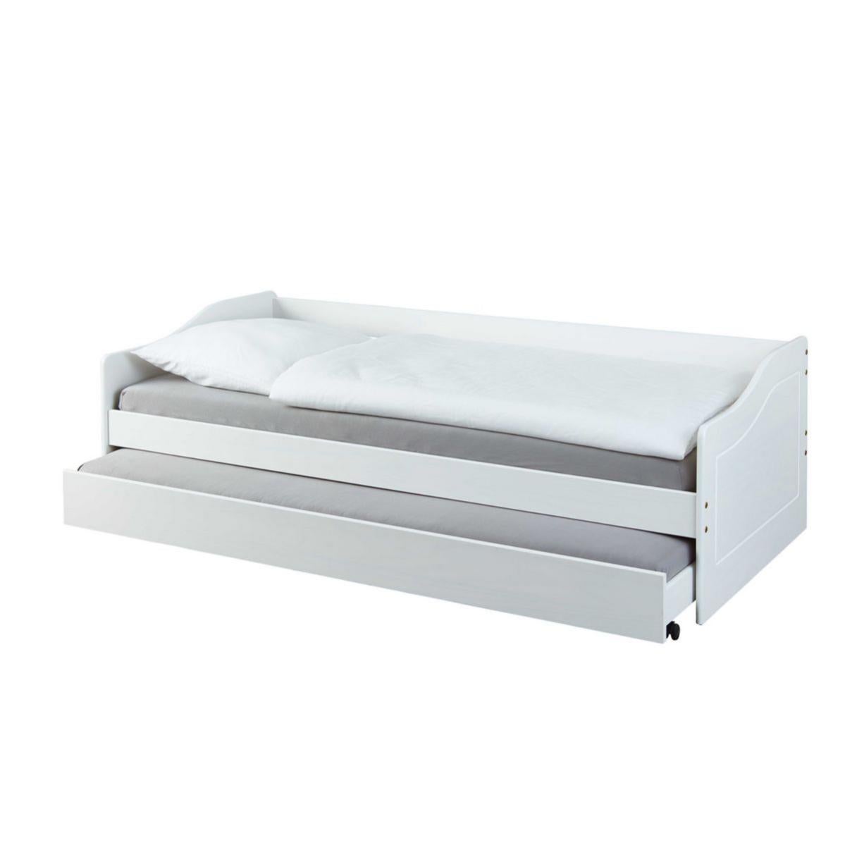 Letto Singolo con Cassettone Estraibile Contenitore Salvaspazio 90x190 ...