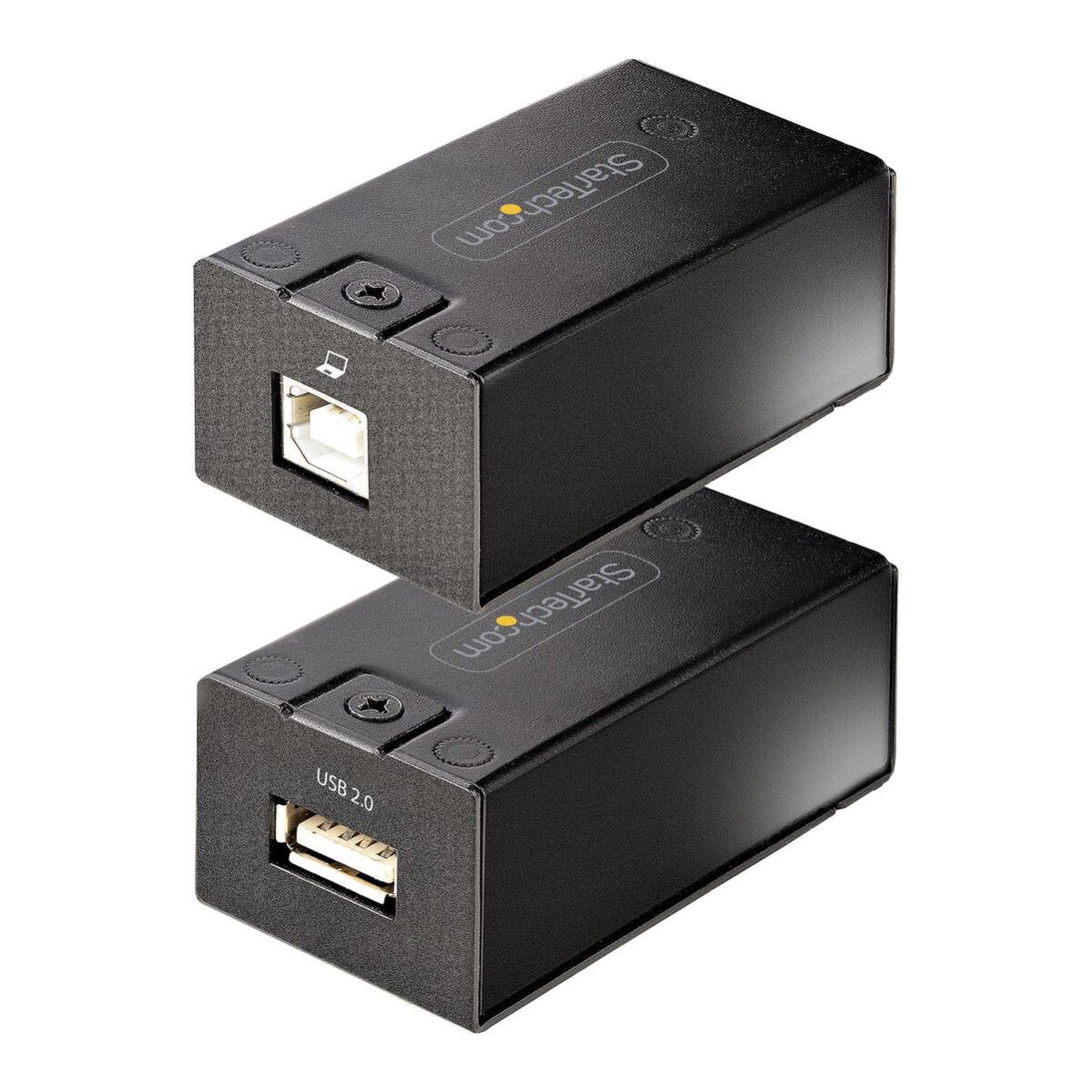 Adaptateur USB 2.0 vers RJ45 Startech C15012-USB-EXTENDER Noir | Leroy ...
