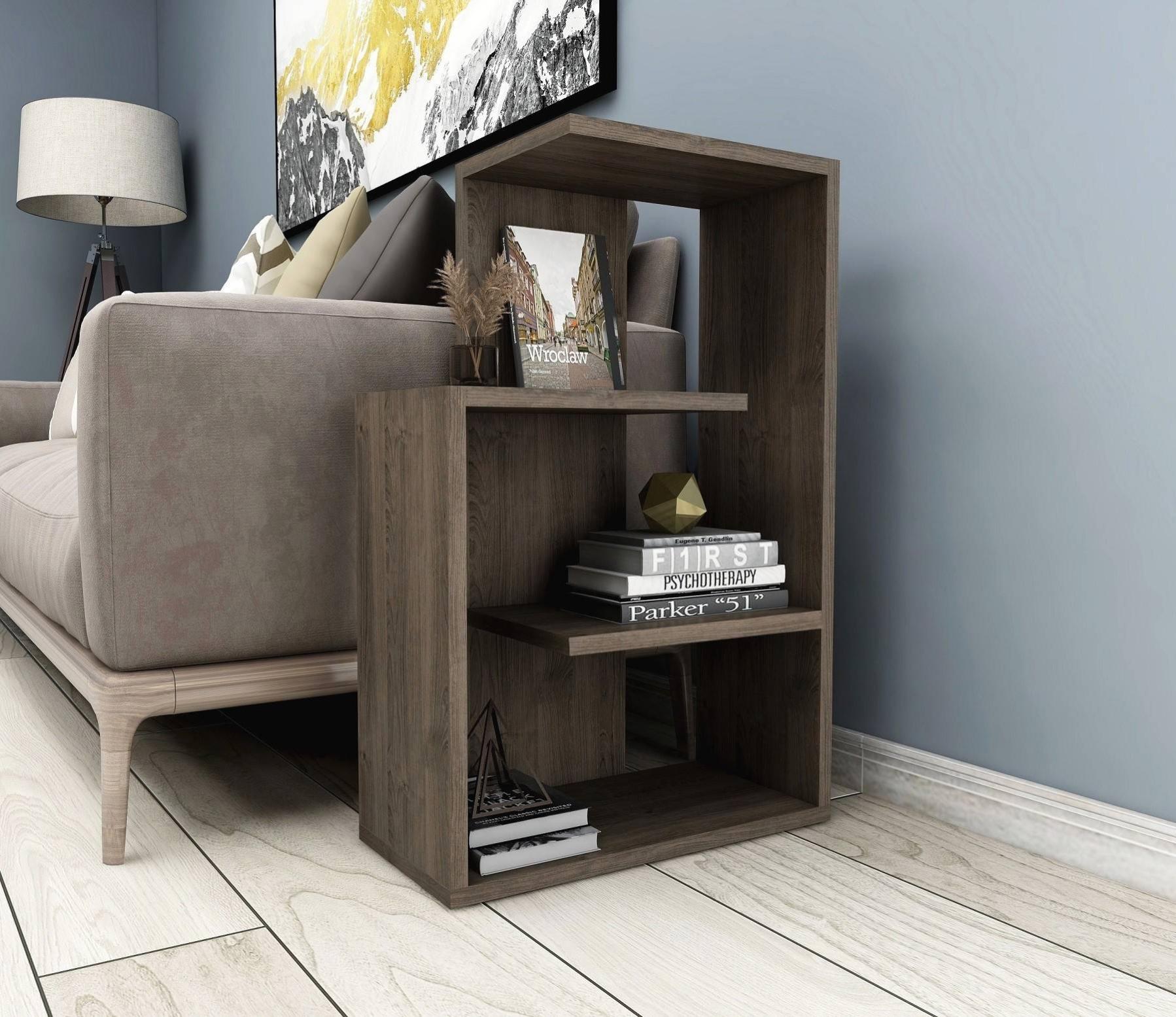 Bout de canapé Savili L47cm Bois foncé | Leroy Merlin