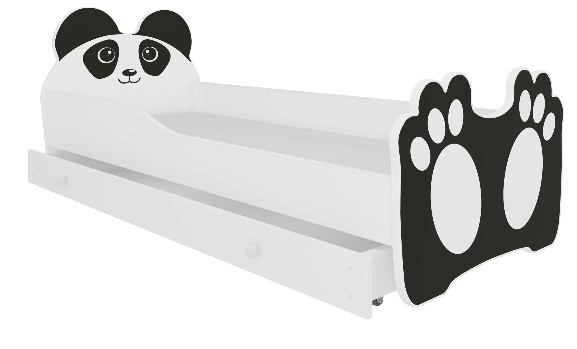 Lit enfant avec motif petit panda 70x140 ou 80x160 - Matelas inclus ...