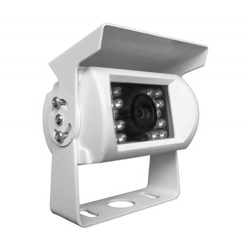 TELECAMERA RETROMARCIA 18 LED INFRAROSSI COLORI CAMPER AUTO 2.8mm ...