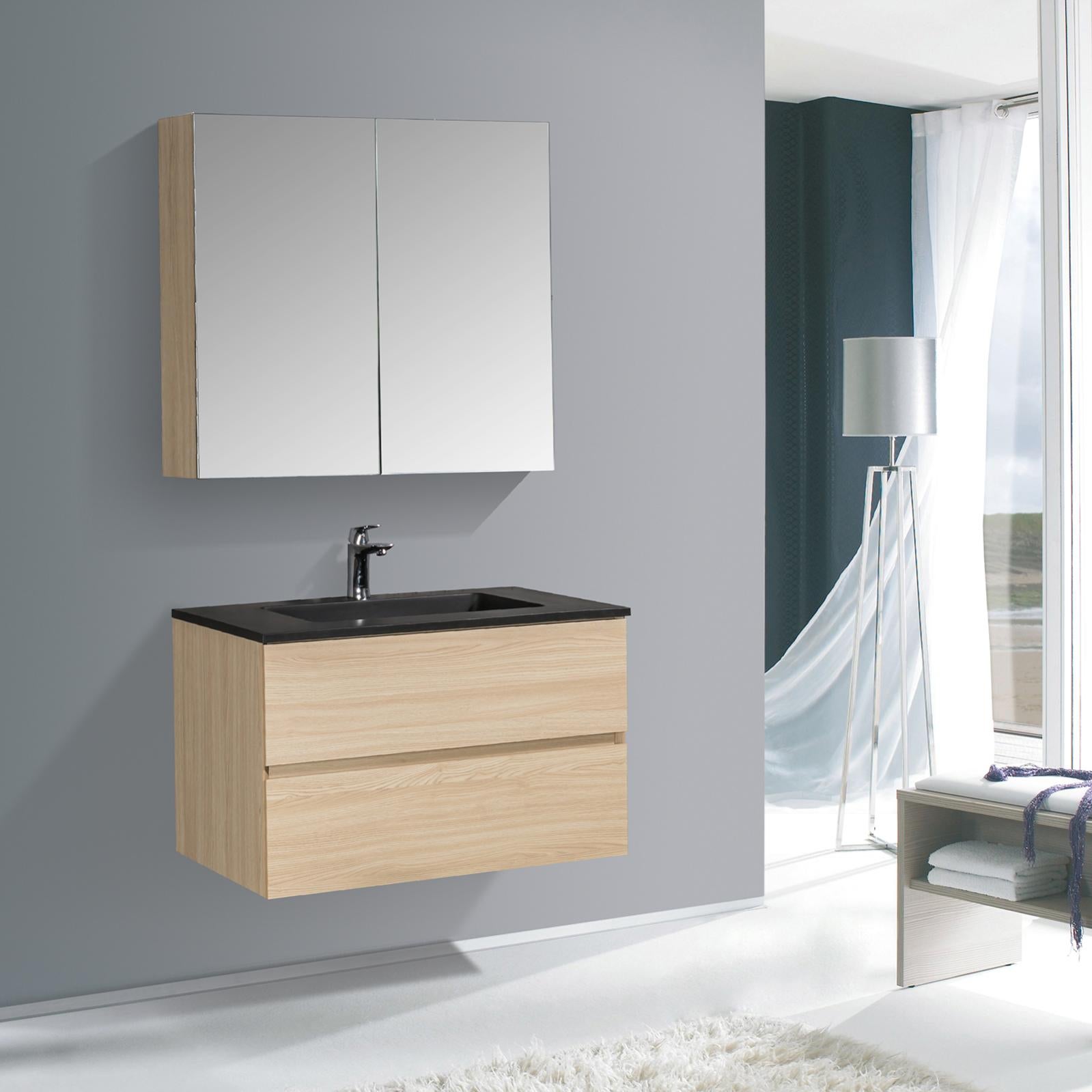 BERNSTEIN - Set da bagno EDGE 850 - Senza specchio, effetto rovere ...