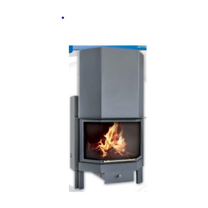 Termocamino a legna serie Valle mod. 190 prismatico | Leroy Merlin
