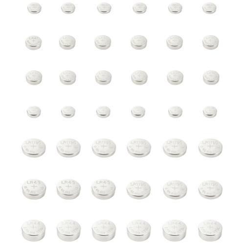 VOLTCRAFT Jeu de piles bouton 6 x AG1, 12 x AG3, 6 x AG4, 9 x AG10, 3 x AG12, 6 x AG13 | Leroy ...