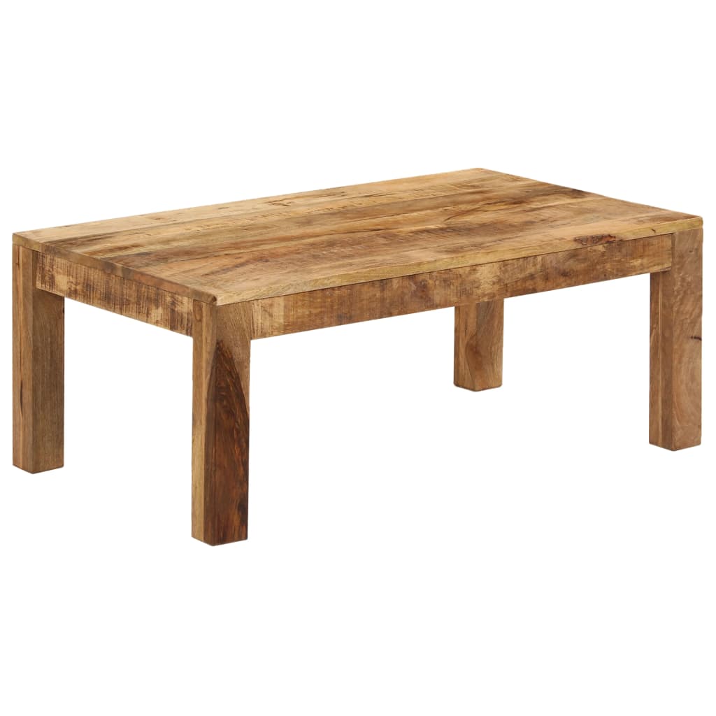 Table basse 100x60x40 cm Bois de manguier solide | Leroy Merlin