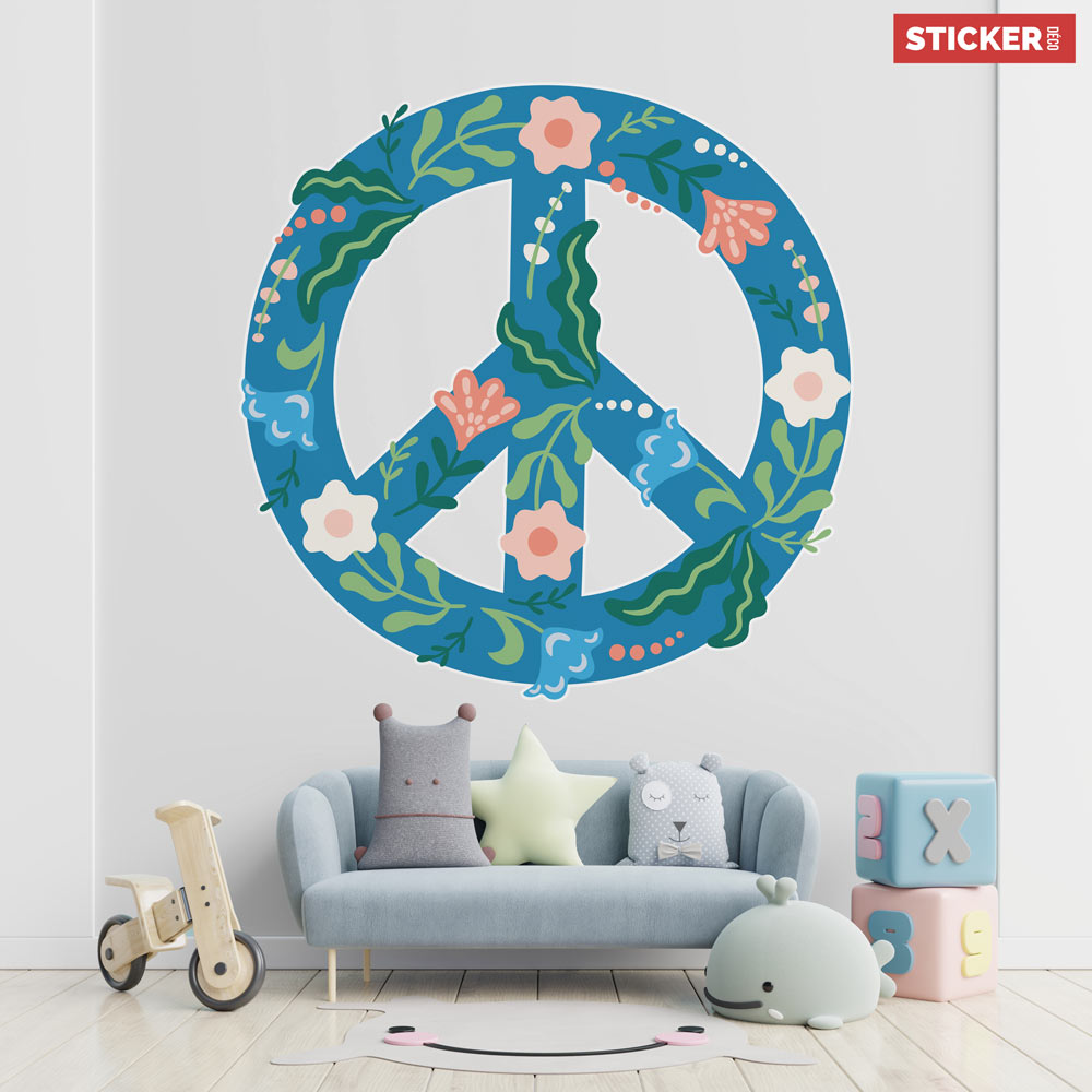 Sticker Symbole De La Paix - XXL (Hauteur 129,5cm, Largeur 128cm) | Leroy Merlin