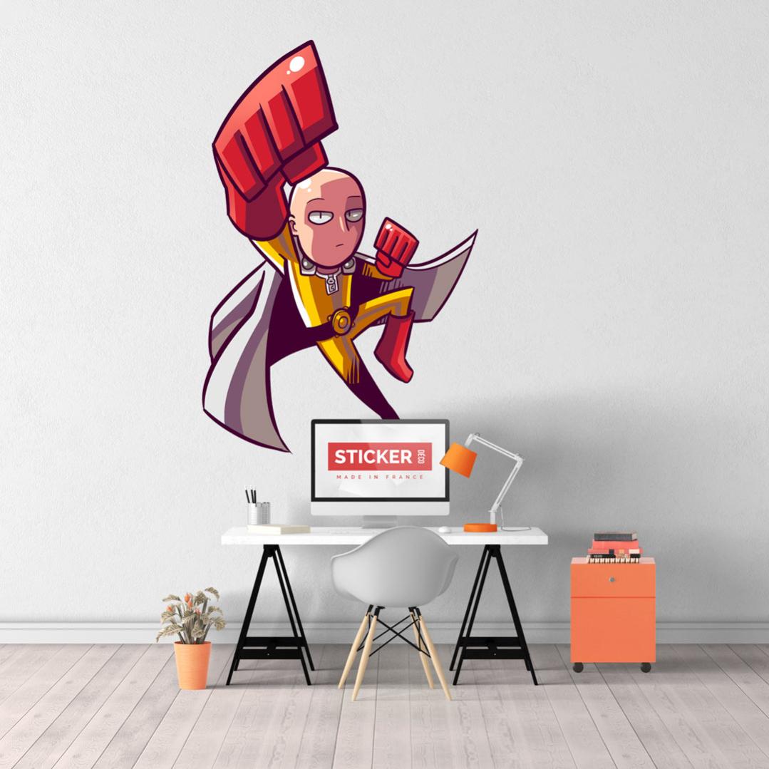 Sticker Mural One Punchman - XL (Hauteur 98cm, Largeur 66cm) | Leroy Merlin